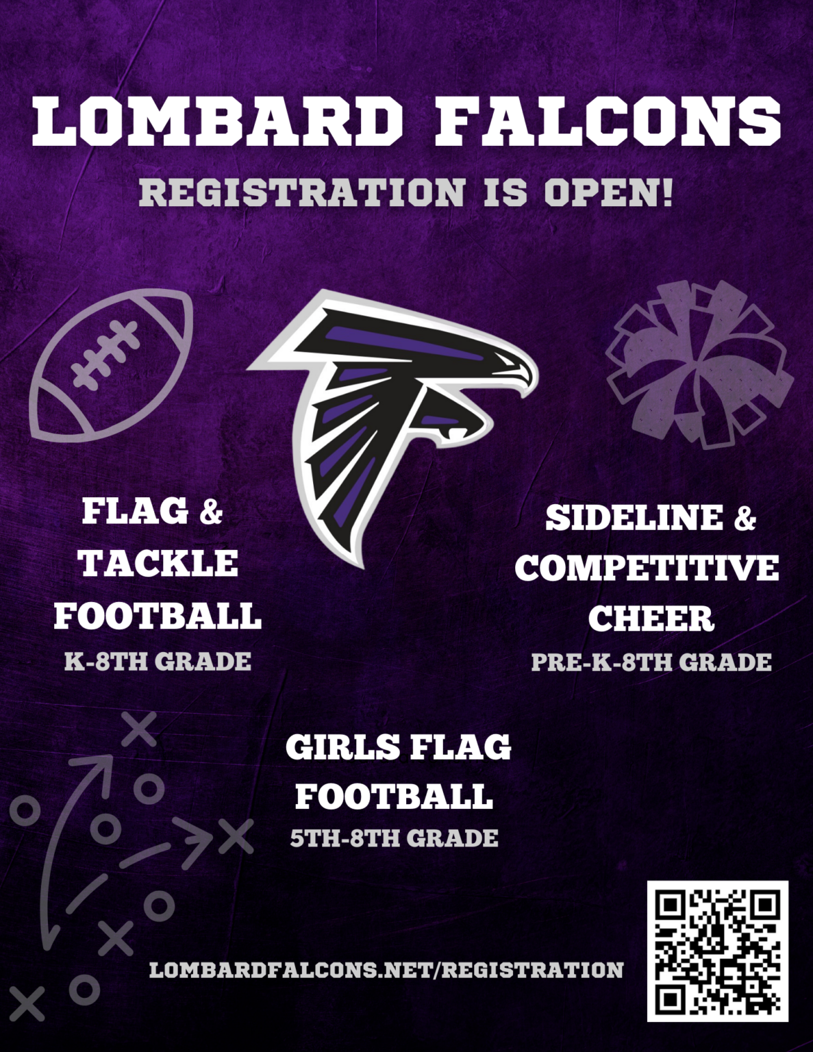 Registration For The 2026 Season Is Now Open! – Lombard Falcons Junior ...